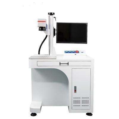 China Desktop Fiber Laser Marking Machine Laser Engraver for Metal Plastics 50W 60W 100W for sale