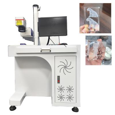 China 3W Inner Carving UV Co2 Laser Engraving Machine For Crystal Glass Plastic for sale