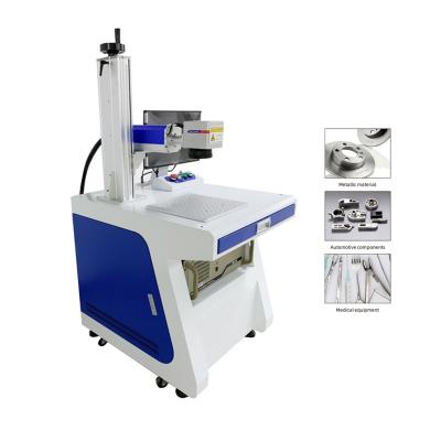 China Desktop Fiber Laser Marking Machine with 175*175mm/300*300mm Marking Range High Precision High Speed Engraving for Stainless Steel Metal for sale