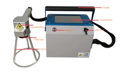China 30W Portable Handheld Fiber Laser Logo Engraver Marking Machines for sale