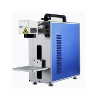 China 20W 30W 50W Easy To Transport Portable Fiber Laser Marking Laser Engraving Machine for sale