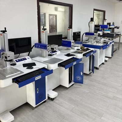 China 20W 30W 50W Desktop fiber laser marking machine  Laser Engraving Machine for Metal Plastics for sale