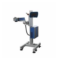 China Flying Laser Coding Machine Production Line 20W 30W 50W Portable Fiber Laser Marking Machine for sale