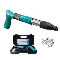 China Blue Portable Steel Pressure Cordless Hand Nail Gun for Ceiling Nail Type Cement Wall for sale