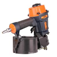 China Industrial Grade HYBEST HPCN55 Pneumatic Power Coil Nail Gun for Steel Plastic for sale