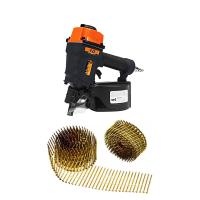 China Industrial Grade Pneumatic Coil Nail Gun HYBEST CN55 for Heavy-Duty Applications for sale
