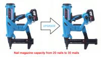 China Industrial 21V 4000mAh Ni-MH Battery Electric Steel Nail Gun with Cordless Design for sale