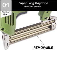 China 2000W Electric Power Tools Electric Stapler Gun Staple 10-30mm 1.6kg 2 In 1 Framing Tacker for sale