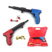 China Mini Nail Gun Industrial Grade Powder Actuated Steel Iron Manual Power Source 335mm Length for sale