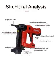 China Electric Lithium Battery Nailer for Concrete and Steel Roof Decoration 15-40mm Nails for sale