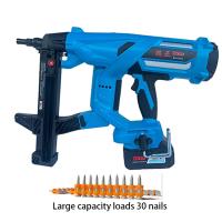 China Get the Job Done Quickly with Our 21V Battery Powered Concrete Nail Gun and 2 Batteries for sale