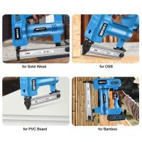 China Convenient Charging 21V Battery Powered Brad Nailer for Woodworking and Upholstery for sale