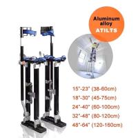 China Adjustable Aluminum Tool Stilt Painting or Cleaning with Aluminum Alloy and Black hardware for sale