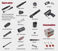 China Industrial Metal Plate Steel Nail Gun with Manual Power Source and S1/S3 Powder Loads for sale