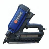 China Li-ion Battery 7.4V 1.2Ah Cordless Framing Nailer 34 Degree Gas Nail Gun 50-90mm for sale