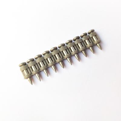 China Collated Gas Drive Pins Strip for Not Easily Bendable and Breakable Concrete Nails for sale