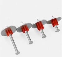 China Shooting Nail Gun High Speed PDW Pins with 25mm Steel Washer Shank Diameter 3.7mm for sale