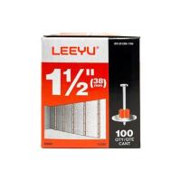 China Galvanized 1-1/2 in. / 38mm Drive Pin with Washer 100-Pack Point Cut Point Sharp Point for sale