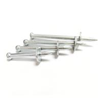 China Galvanized-Shining Round Head Steel Washer Concrete Shooting Nail Drive Pin for Hold for sale