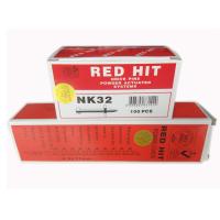 China Accessory Flute RED HIT Galvanized Steel Fasteners Concrete Drive Pins Shooting Nails for sale