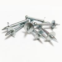 China Accessory Flute RED HIT Galvanized Steel Fasteners Concrete Drive Pins Shooting Nails for sale