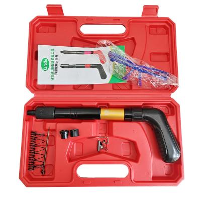China 33cm Mini Steel Nail Gun Manual Light Decoration Portable Silencer Fixer for Furniture for sale