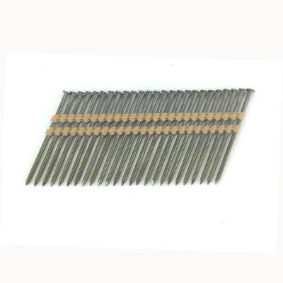 China 2.87-3.3mm Head Diameter 21 Angled Strip Plastic Collated Nails with GB Standard for sale