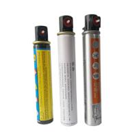 China High Capacity Fuel Cell Tank for Paslod Gas Nailer Butane Propane Fuel 40g/80ml for sale