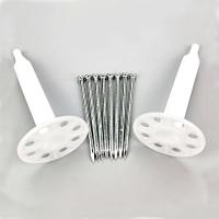 China Plastic Frame Concrete Nails with Insulation and Zinc Plating 7.6mm Head Diameter for sale