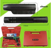 China Silent Black Green Powder Nail Gun with 2.2kg Capacity and Noise Reduction Feature for sale