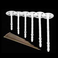 China 8mm Shank Diameter Plastic Nylon Wall Plug Anchor Drywall Dowel Board Insulation Fasteners for sale