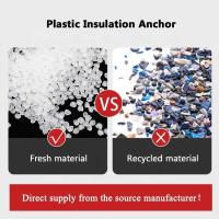 China 8mm Shank Diameter Plastic Nylon Wall Plug Anchor Drywall Dowel Board Insulation Fasteners for sale