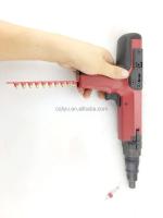 China Red Upholstery Decorative Nail Gun with Strip Powder Loads and Durable Concrete Nails for sale