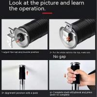 China 3m Powerful Steel Nail Gun with Extension Rod 4 Levels Cement Wall Shooting Gun Ceiling Wall Anchor Wire Slotting Device Rivet Tool for sale