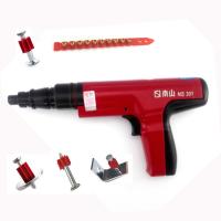 China Red Manual Concrete Nail Gun for S1.27Cal 6.8*11mm Powder Loads for sale