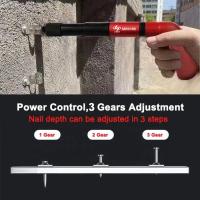 China Ceiling and Wall Concrete Anchor Wire Slotting with 27mm Pneumatic Cordless Nail Gun for sale