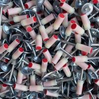 China 100pcs Pack Round Nails for Mini Ceiling Nail Gun 7.3mm Head Diameter 27mm Fire Nail for sale