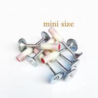 China 7.3mm Head 25MM Length Mini Style Round Nails with 16mm Metal Washer and Iron for sale