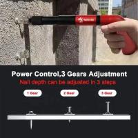 China Customized Mini Ceiling Fastening Tools Shooting Fixing Mini Nailer Punch Strong Wall Concrete Nail Gun for sale