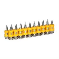 China Hard Concrete 15-40mm Plastic Washer Concrete Shoot Gas Nail Gun Nails HC6 Drive Pins for sale