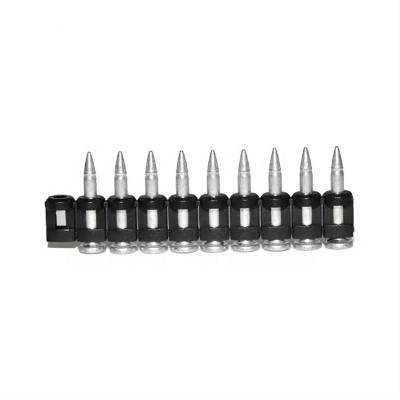 China Gas Actuated Nail Gun Plastic Collated 3.0*22mm Concrete Nails with Customized Color for sale