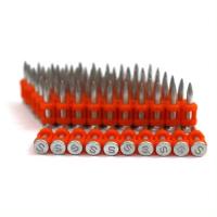 China Gas Actuated Nail Gun Plastic Collated 3.0*22mm Concrete Nails with Customized Color for sale
