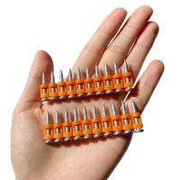 China Galvanized Concrete Nails HC6 3.0*22/25/27/32/38mm Step Shank and Common Nail Cap Head for sale