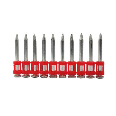 China 2.6/3.0*22/25/27/32/38mm Fluted Drive Pins for Russia Market Steel Concrete Nails Flat Head for sale