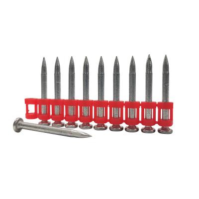 China ISO Standard Plastic Strip Shooting Nail 19-38mm 3.0 Wire Diameter 6.3mm Shank Dia for sale