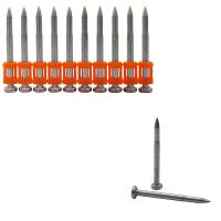China ISO Standard Plastic Strip Shooting Nail 19-38mm 3.0 Wire Diameter 6.3mm Shank Dia for sale