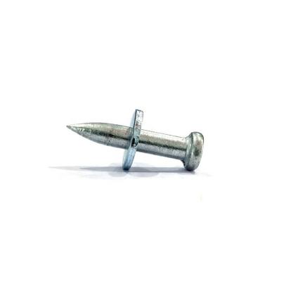 China 20mm Galvanized-shining X-HM Concrete Drive Pin with 9.5mm Diameter Steel Washer Nails for sale