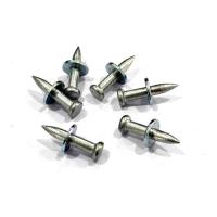 China 20mm Galvanized-shining X-HM Concrete Drive Pin with 9.5mm Diameter Steel Washer Nails for sale