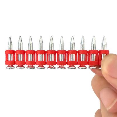 China Electro Galvanized Gas Drive Pins for General Head Diameter Concrete Steel Gun Nail for sale