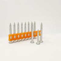 China Orange Jacket Bullet Ballistic Tip Nail for Hard Concrete Steel Nails Building Gas Nails for sale